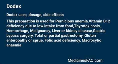 Dodex Uses Dosage Side Effects Food Interaction And Faq