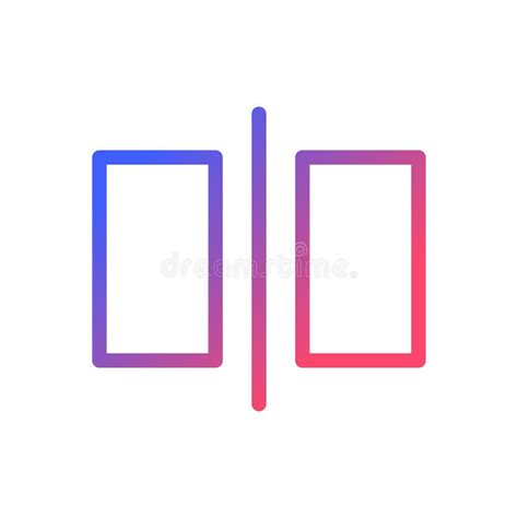 Transition Pixel Perfect Gradient Linear Ui Icon Stock Vector