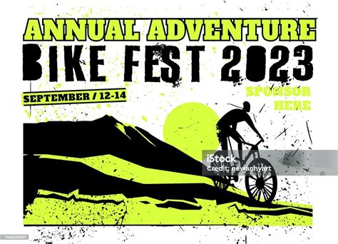 산악 자전거 축제 포스터 편집 가능한 벡터 일러스트 레이 션 자동차 랠리 레이싱에 대한 스톡 벡터 아트 및 기타 이미지 자동차 랠리 레이싱 Bmx 자전거타기