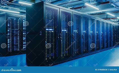 Cluster Of Data Storage Hard Disk Drives In A Server Room For Efficient Data Management Stock