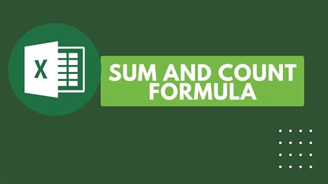 Ms Excel Sum And Count Formula Msexcel Sumformula Drshub Youtube