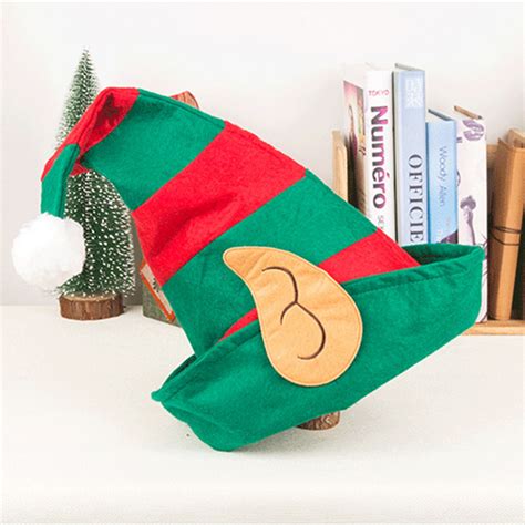 Badu Bg Жени Мъже Коледна шапка на елф Издръжливи и леки коледни шапки за ролеви игри и