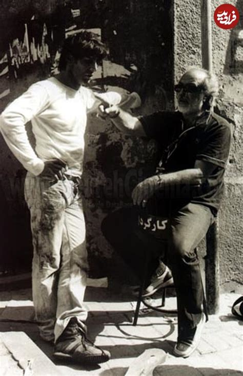 عکس امین حیایی و ایرج قادری در پشت صحنه فیلم آکواریوم؛ سال 84