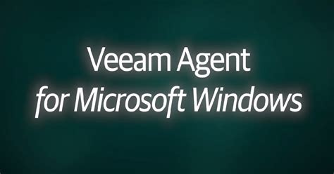 Veeam Agent For Windows Basic Setup Nathan Oldfield
