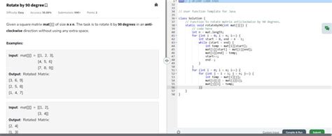 Aparna Bhagavathi R On Linkedin Gfg160 Womenintech Matrixmanipulation Geeksforgeeks