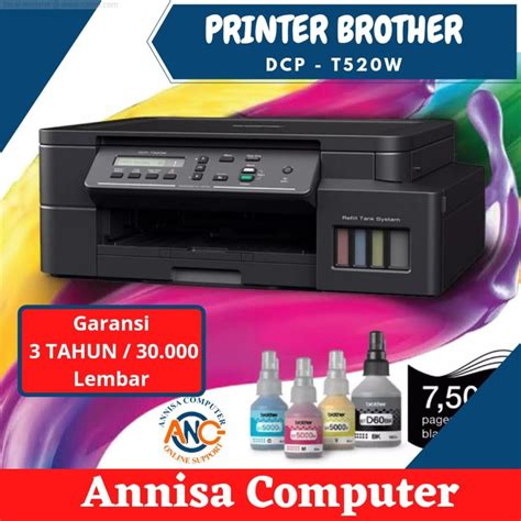 Jual Brother Dcp T W Ink Tank Printer T W T Print Scan Wifi Lcd Shopee Indonesia