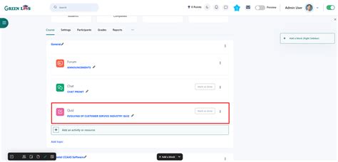 Add Or Remove Questions From The Quiz Green Lms