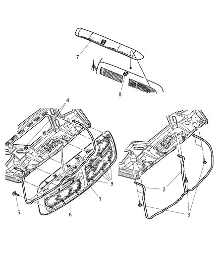 Grille And Related Parts 2005 Dodge Ram 3500