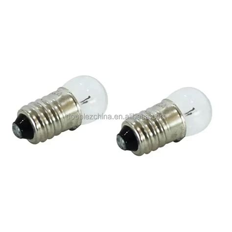 E10 Base Led Bulbs 6v 12v 7000k Mini Torches Light Lamp Bulb With Clear Cover Buy E10 6v 12v