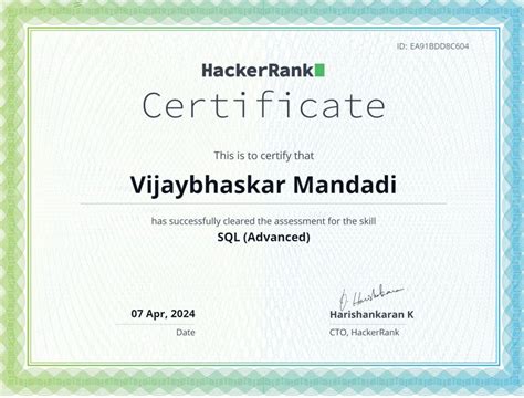 Im Excited To Announce That Ive Completed The Entire Sql Certification Track On Hacker Rank