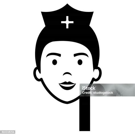 아름 다운 간호사 머리 아바타 캐릭터 간호사에 대한 스톡 벡터 아트 및 기타 이미지 간호사 건강관리와 의술 구급대원