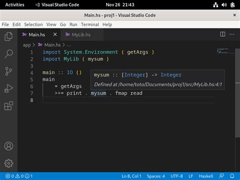 Tuto fonctionnel Développer en Haskell avec ghcup et vscode en 2022