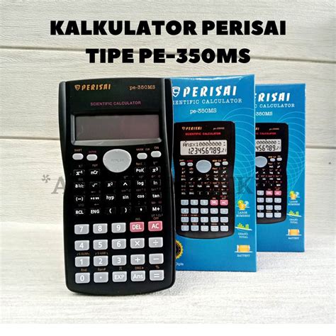Jual Kalkulator Calculator SIN COS TAN Merk PERISAI Scientific PE 350MS Bergaransi Shopee