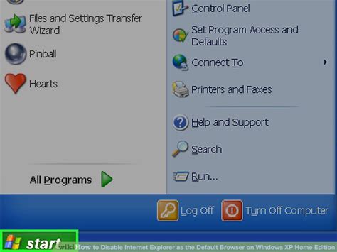 How To Disable Internet Explorer As The Default Browser On Windows XP Home Edition
