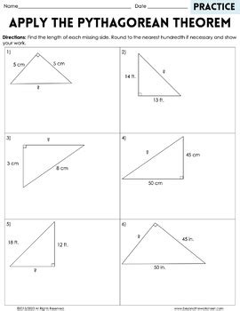 Pythagorean Theorem Lesson 8th Grade Curriculum Lesson TPT