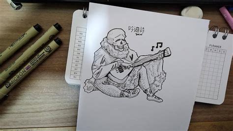 The Skeleton Bard By Arthiki On Deviantart