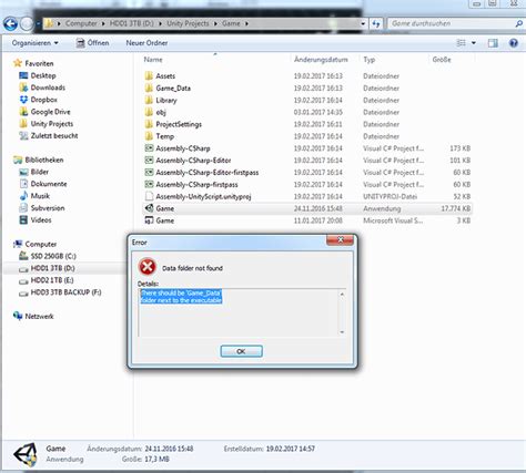 Folder Exists Yet Data Folder Not Found There Should Be Folder Next