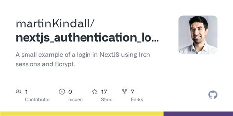 Github Martinkindallnextjsauthenticationlogin A Small Example Of