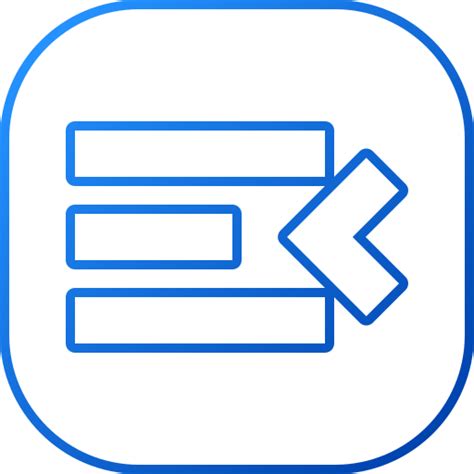 Open Menu Generic Gradient Outline Icon