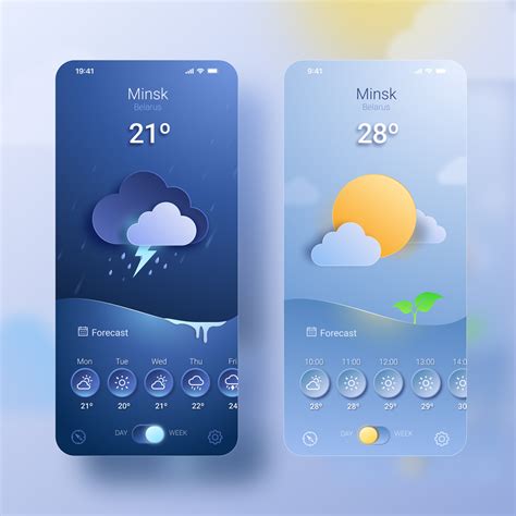 Wether App Design On Behance