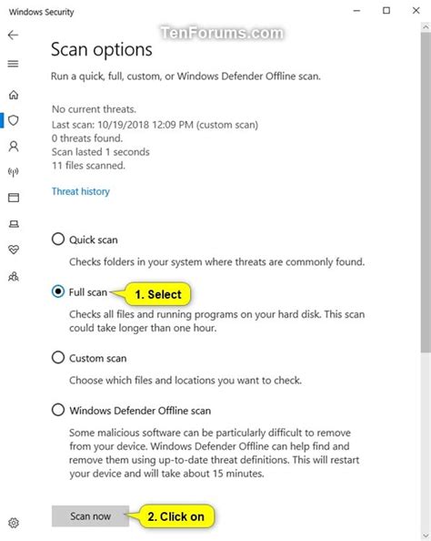 How To Scan With Windows Defender Screenlito