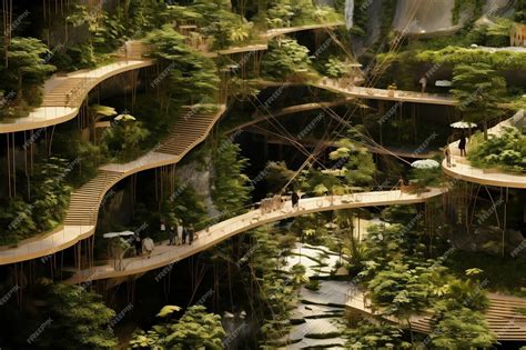 Premium Photo The Essence Of Biophilic Urbanism Generative Ai