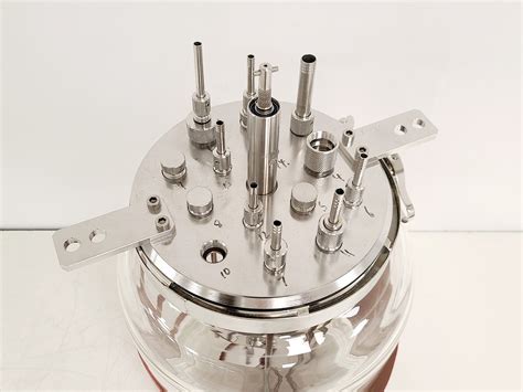 Electrolab 10l Bioreactor Vessel W Head Plate Ports Tube Heated