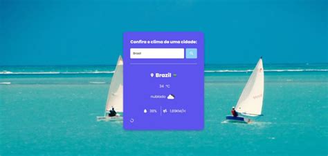 Aplicação De Clima Utilizando Openweatherapi Para Praticar Com Html