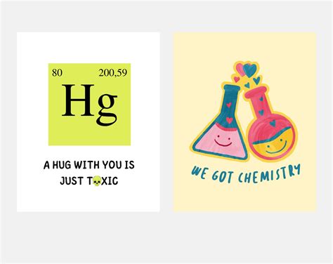 Vol4 Set Of 8 Funny Science Puns Posters Chemistry Puns Posters