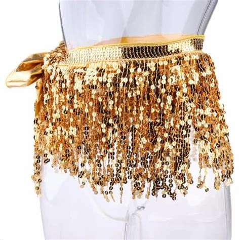 Fashion Belly Dance Waist Chain Hip Skirt Scarf With Sequins Tassel Gold At Rs 164599 Hip