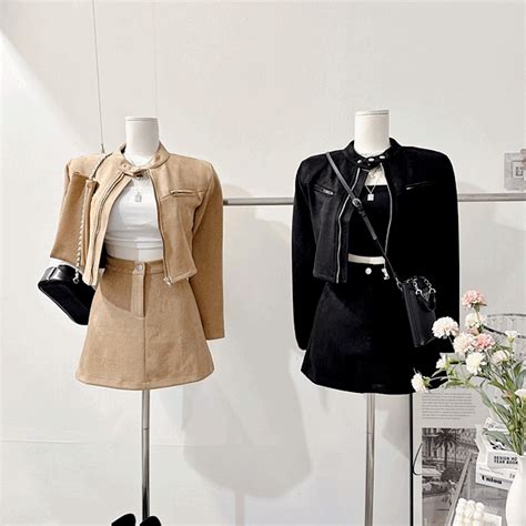 당일발송 세트가격하객룩 코지 스웨이드자켓 바이커 라이더자켓 블루종 집업자켓 긴팔자켓 크롭자켓 숏자켓 밴딩 하이웨스트스커트 A라인 플레어스커트 미니스커트 봄투피스