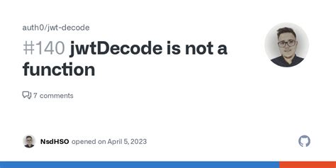 JwtDecode Is Not A Function Issue 140 Auth0 Jwt Decode GitHub