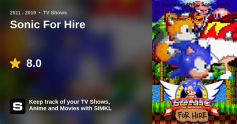 Sonic For Hire Tv Series 2011 2019