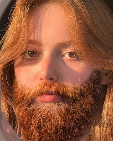Young Red Haired Bearded Beauty By Beardedhairygirls On Deviantart