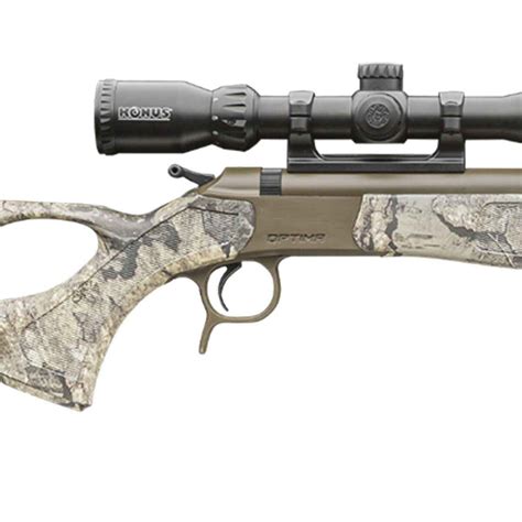 Cva Optima V2 Lr Th 50 Caliber Brown Timber Break Action Hammer Fire In