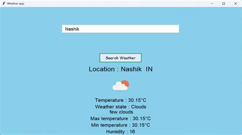 Weather Application Using Python Using Tkinter Pptx