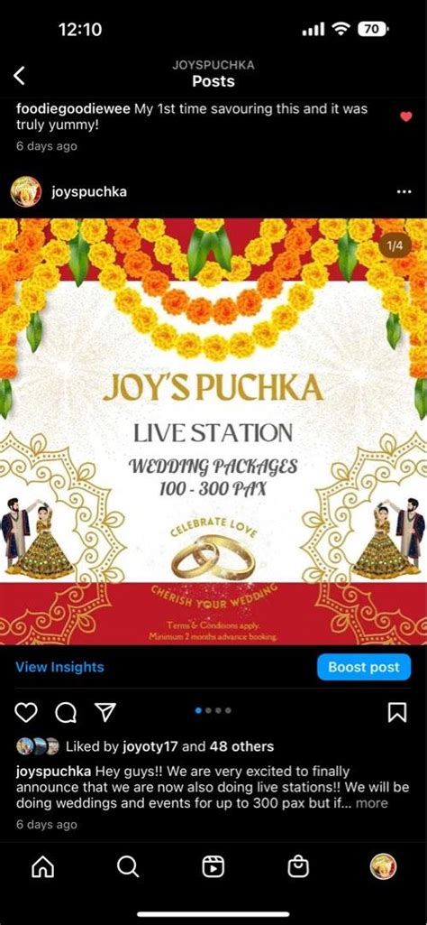 Pani Puri Live Station Food And Drinks Local Eats On Carousell