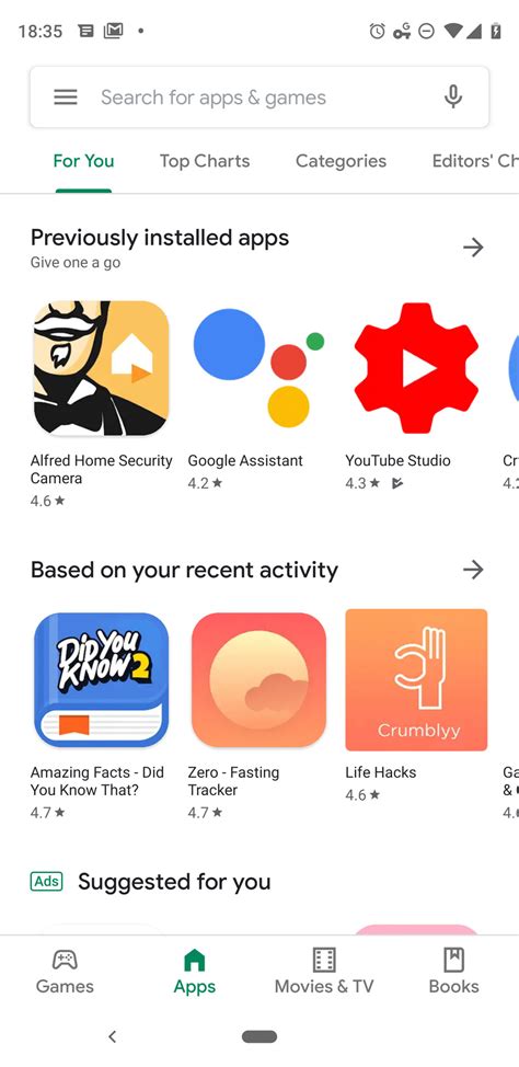 Google Pushes Out Play Store UI Tweak With Easily Accessible Navbar