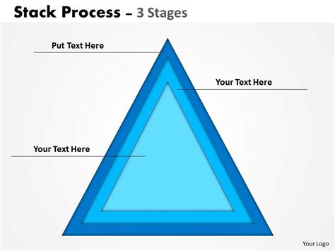 Stack Process Triagle 7 Powerpoint Slide Images Ppt Design