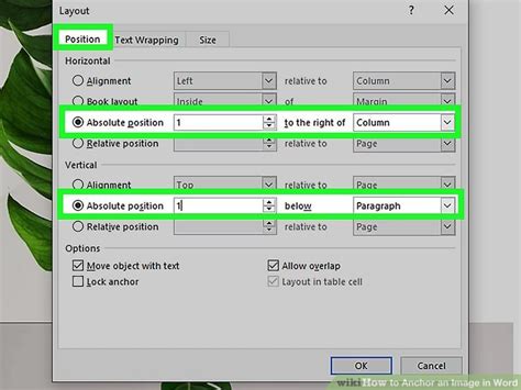 How To Anchor An Image In Word 9 Steps With Pictures WikiHow
