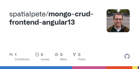 Github Spatialpete Mongo Crud Frontend Angular