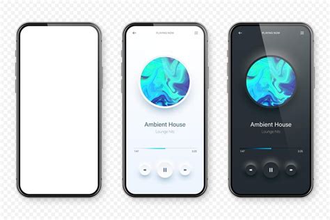 Premium Vector Online Audio Player User Interface Smartphone App Ui Design Music Media