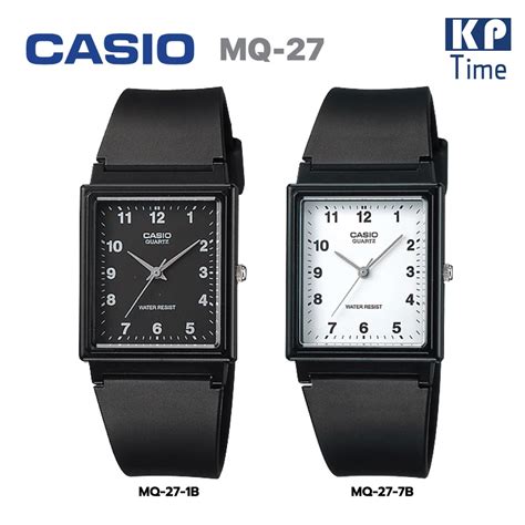 Casio นาฬิกาข้อมือผู้ชายผู้หญิงนักเรียน สายเรซิน รุ่น Mq 27 ของแท้ประกันศูนย์ Cmg Kptime