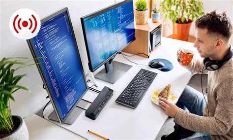 2 Port 4k Displayport Dual Display Mini Matrix Boundless Kvm Switch