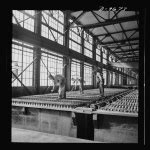 Production Copper Refining Electrolytic Tanks In A Large Copper