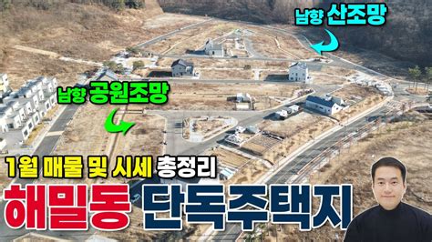 세종시 해밀동 단독주택지 매매 1월 매물 및 시세 가성비 매물부터 남향 공원조망 최고위치까지 매매가 5억~7억 세종시단독주택지 세종시택지 세종시토지 세종스타부동산