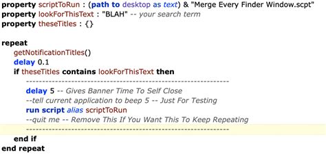 Applescript Read And Trigger Other Script Base On Received Notification Ask Different