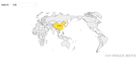 Vue Echarts实现一个最基本的世界地图vue 世界地图 Csdn博客