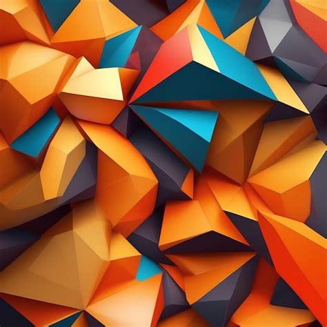 Premium Photo Low Poly Background Polygonal Abstract Background