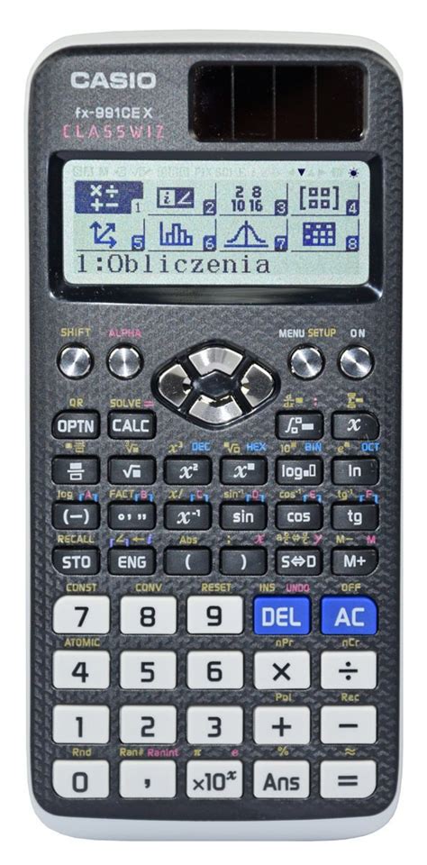 Kalkulator Casio Fx 991cex Classwiz Menu W Języku Polskim Zegaryzegarkipl